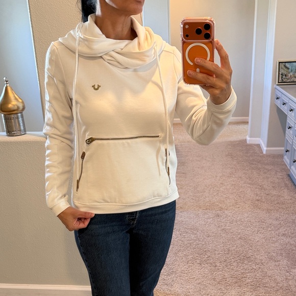 True Religion | Sweaters | True Religion Cream Cowl Neck Sweater | Poshmark